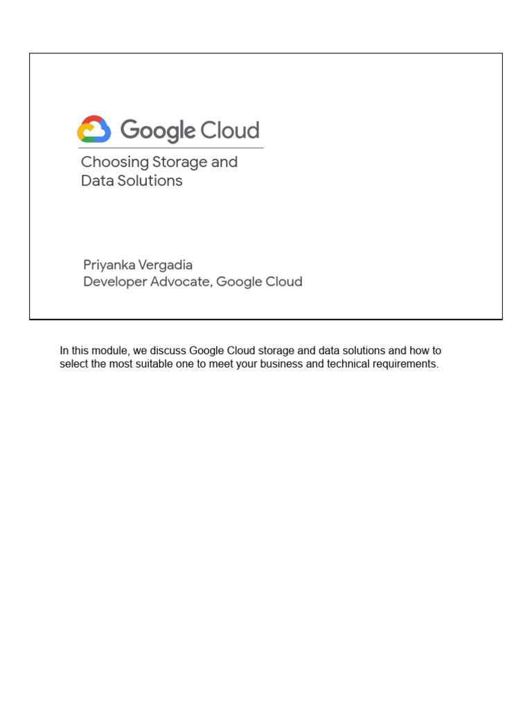 04 Choosing Storage Solutions | PDF | No Sql | Replication (Computing)