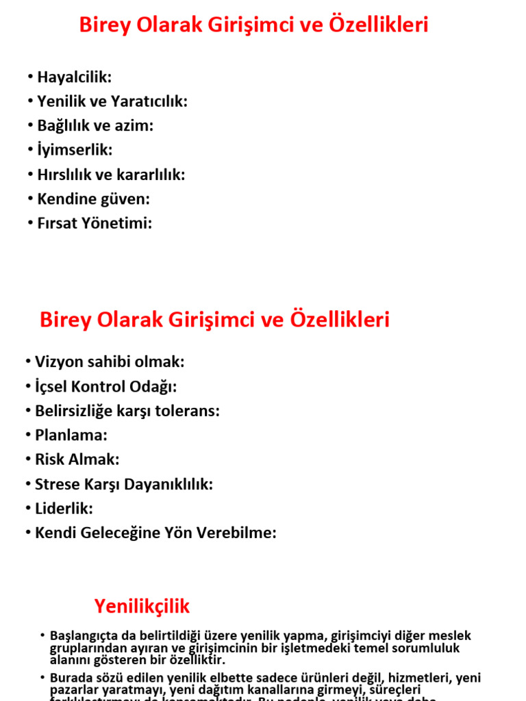 Girisimcilik 4 Hafta | PDF