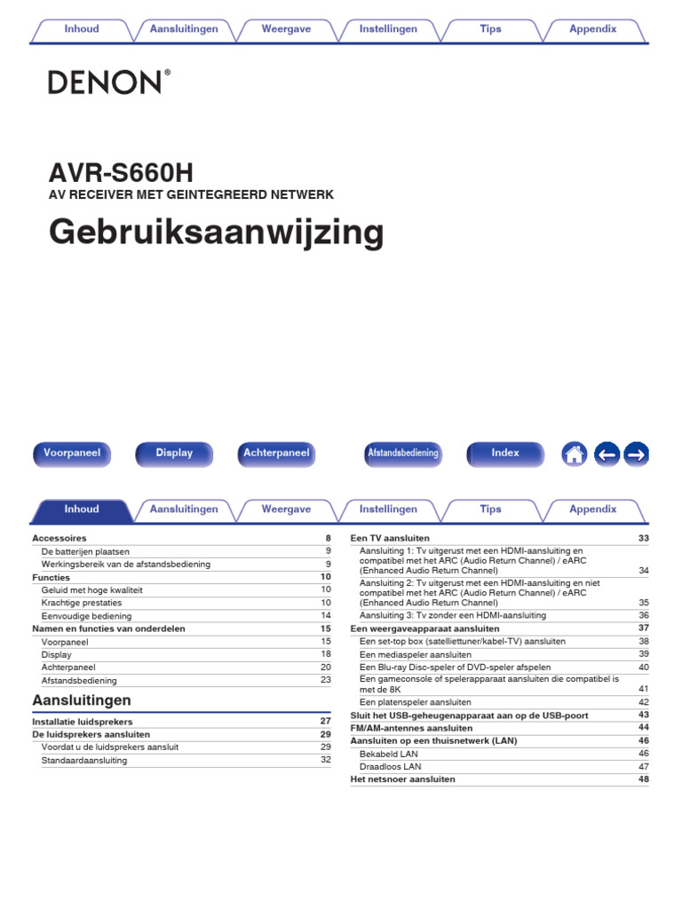 Denon Avr s660 | PDF