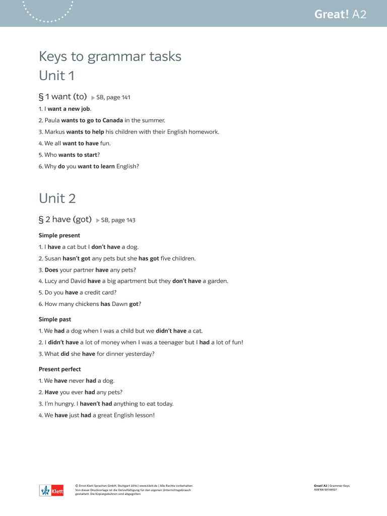 A08108-50148027 Great A2 Grammar Keys EB | PDF | Linguistics