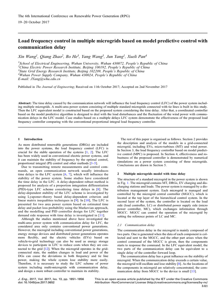 Journal Paper | PDF | Distributed Generation | Control Theory