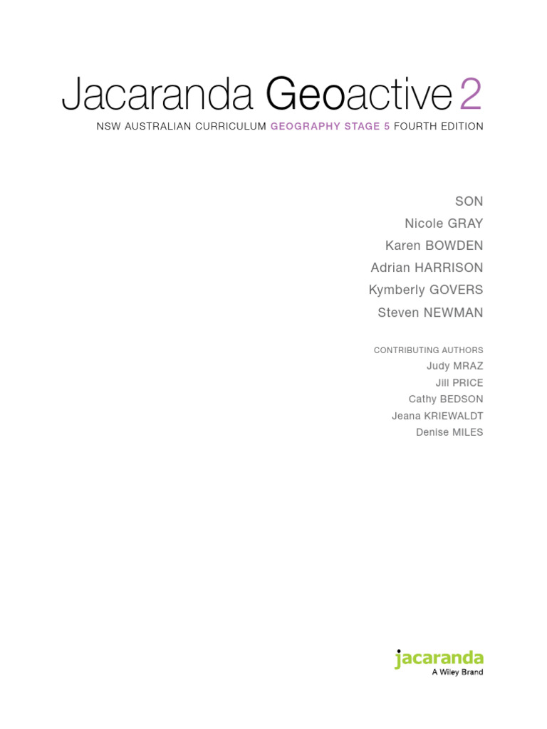 Jacaranda Geoactive 2 4e | PDF | Natural Environment | Geography