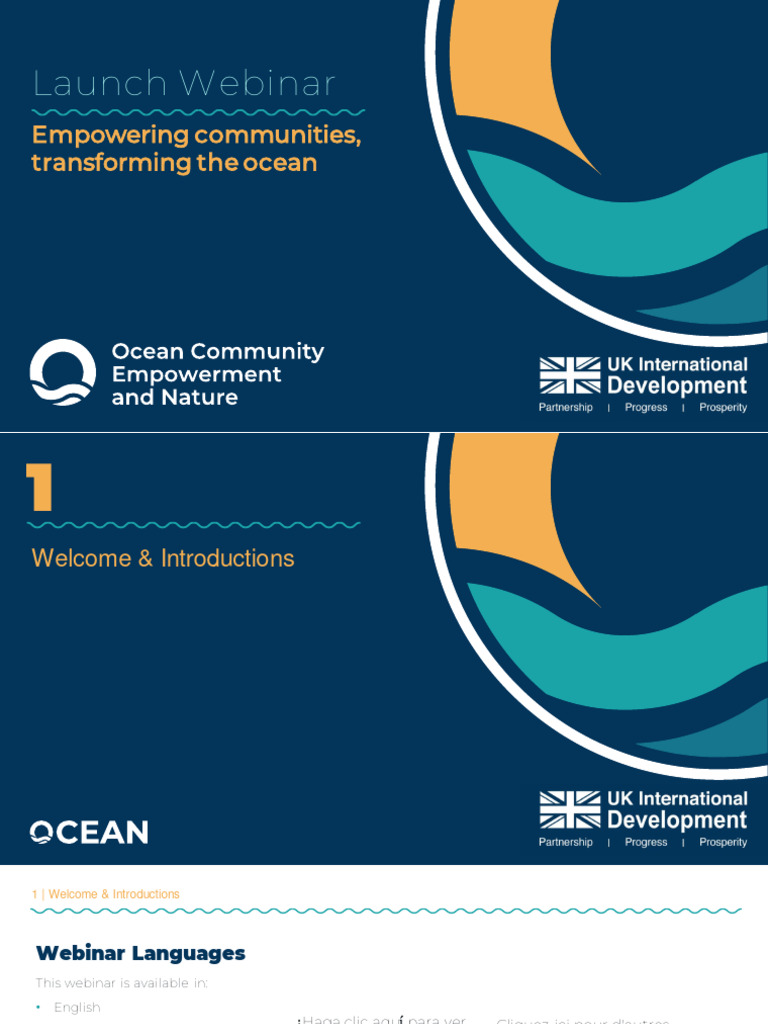 Ocean Community Empowerment Webinar | PDF | Sustainability | Fishery