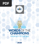 2023 Scripps National Spelling Bee Words of The Champions 9798842884711 ...