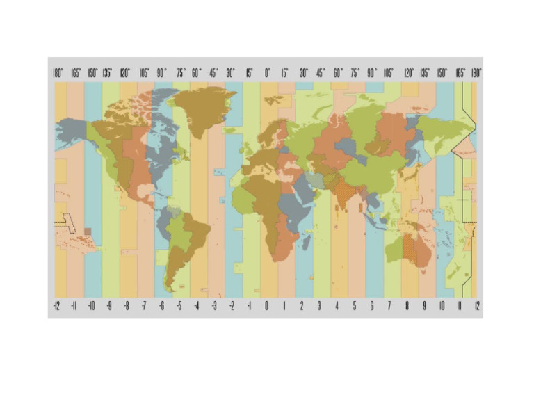 Mapa de Husos Horarios | PDF