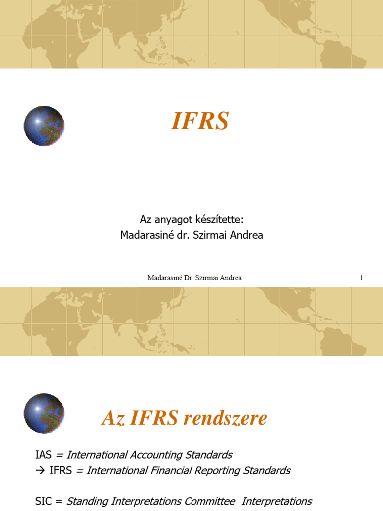 01 IFRS Bevezetés | PDF