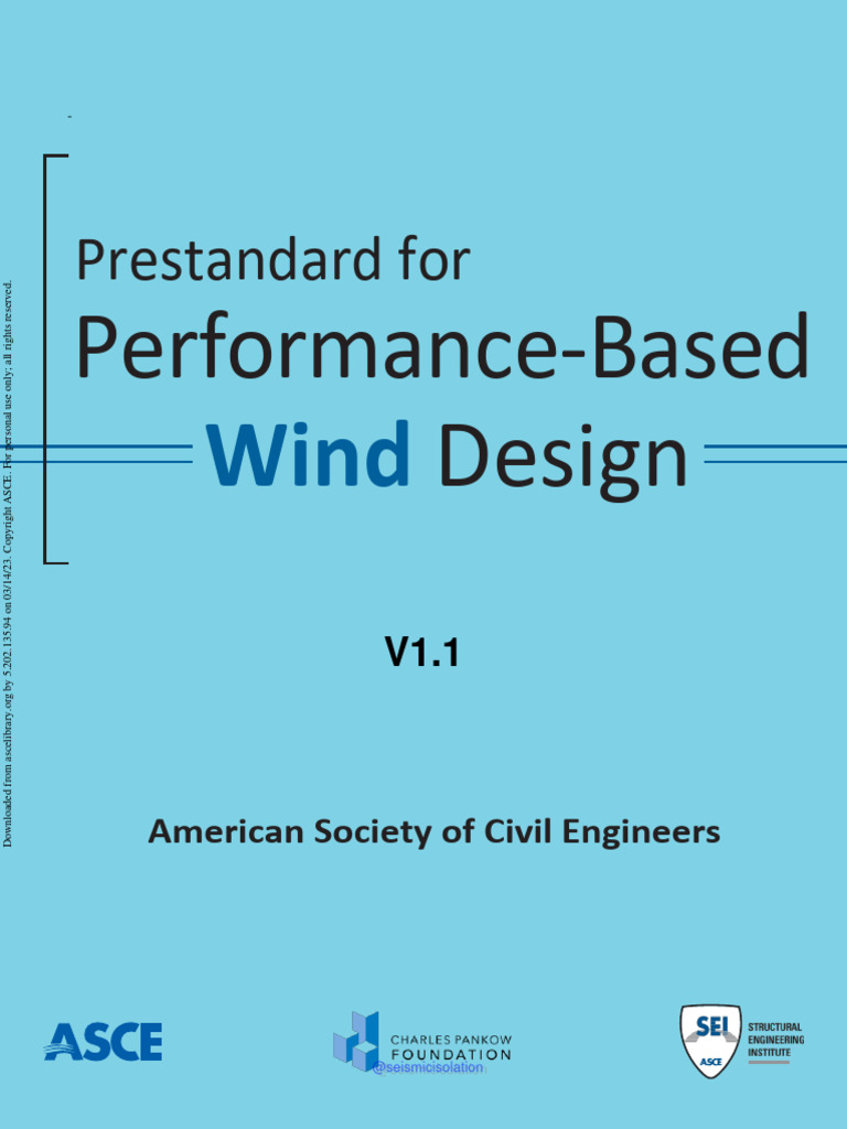 ASCE Prestandard For Performance Based Wind Design V1.1 2023 | PDF ...