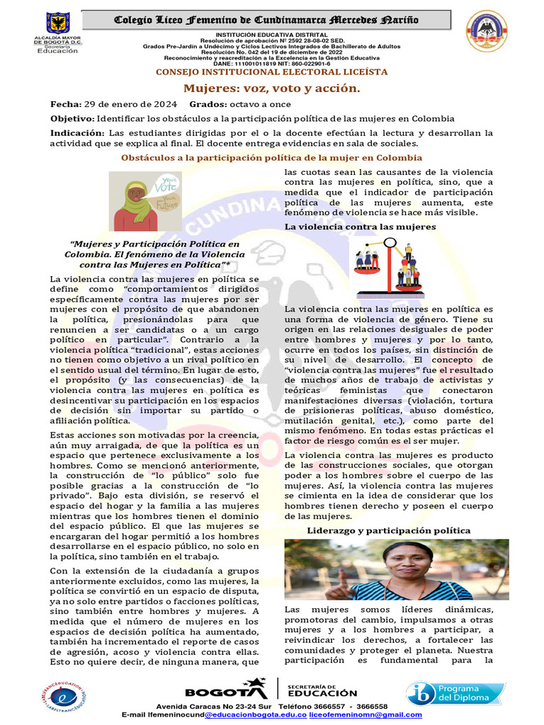 Gobierno Escolar Guía 3 Octavo A Once | PDF | La violencia contra las ...