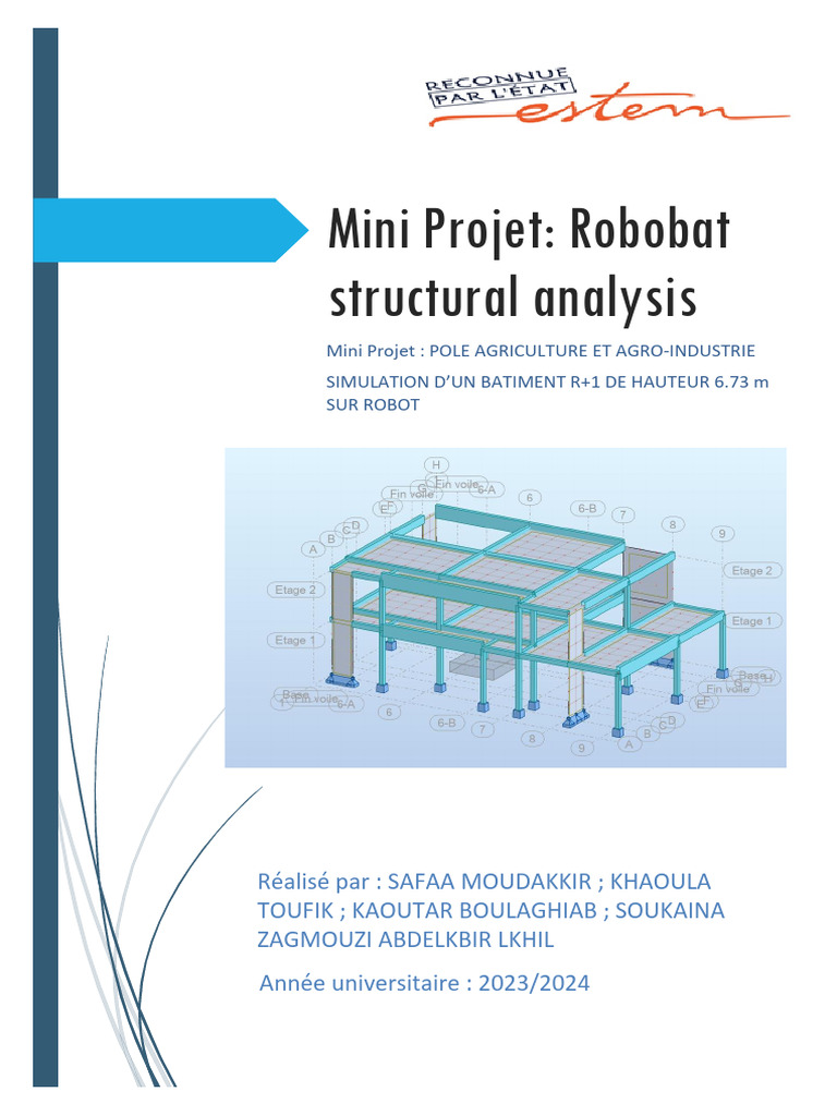 Miniprojet | PDF | Béton armé | Ingénierie civile