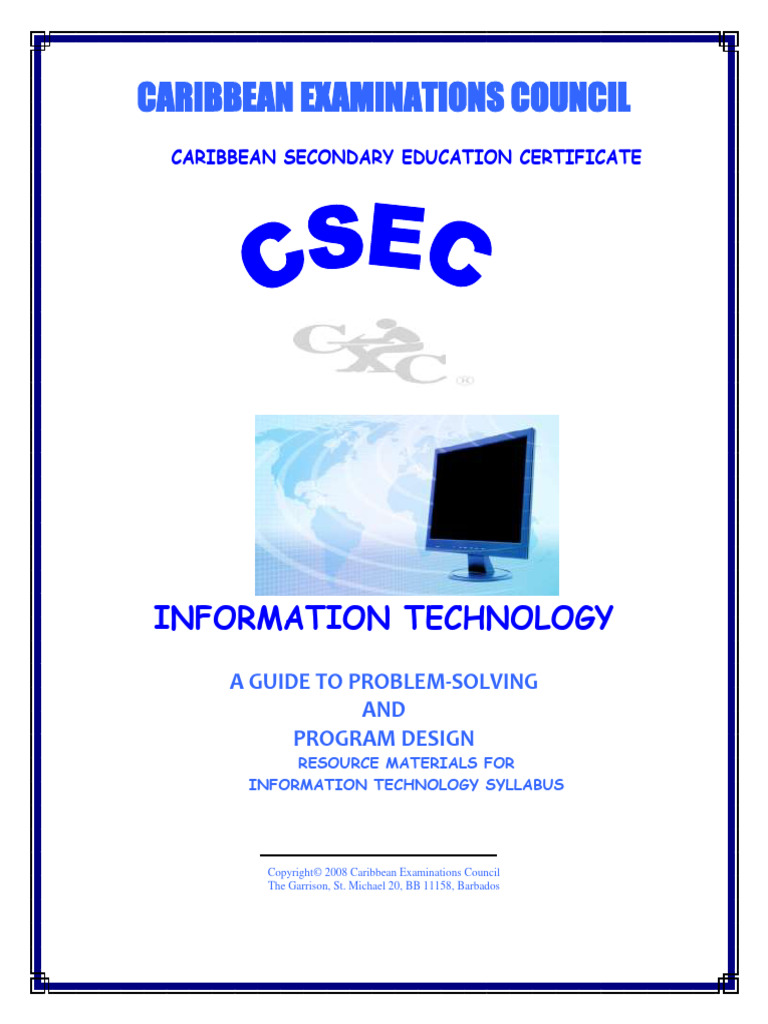Csec It Programming | Download Free PDF | Algorithms | Computer Programming Csec It Programming | Download Free PDF | Algorithms | Computer Programming