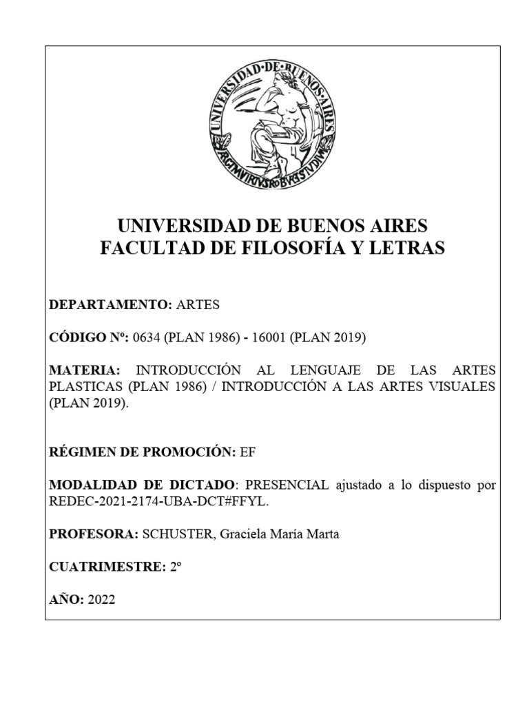 Introducción a las Artes Visuales UBA | PDF | Percepción | Estética
