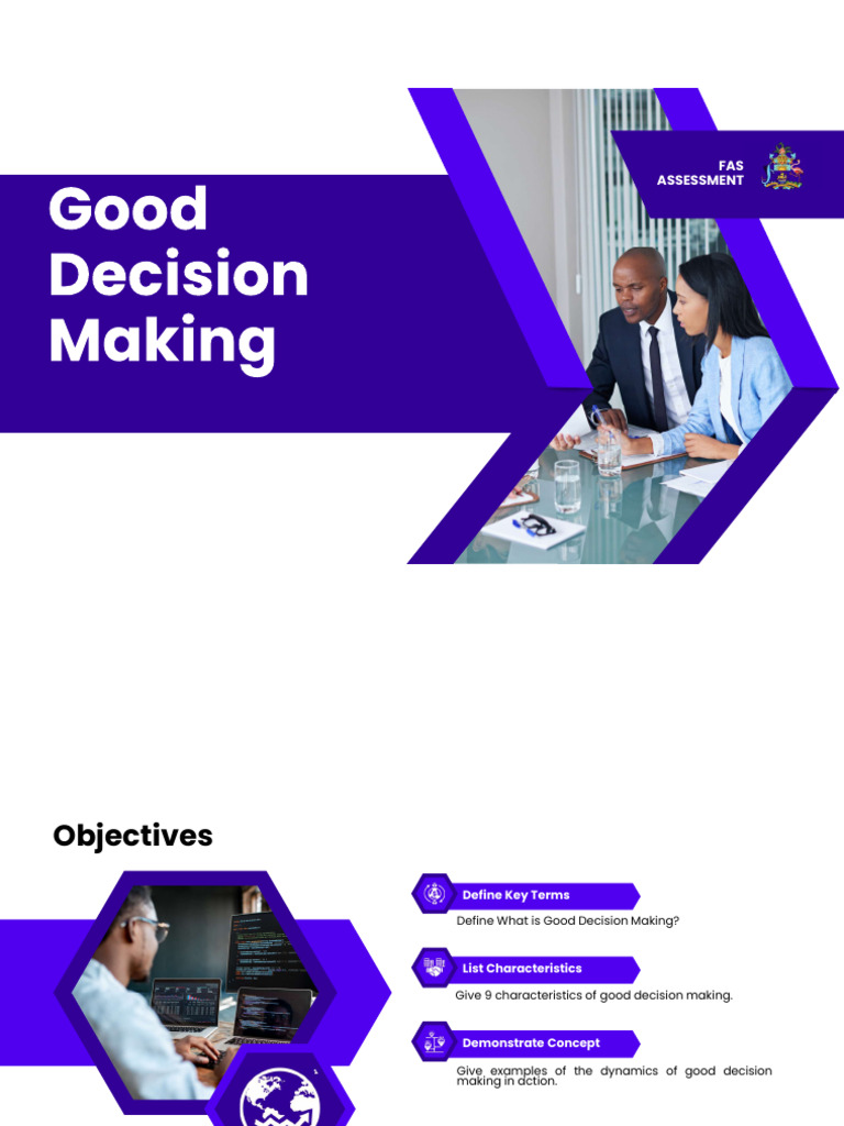 Good Decision Making Presentation | PDF | Decision Making | Information