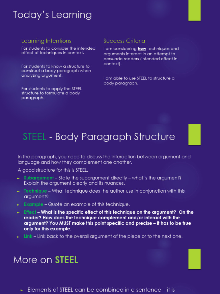 12EAL Sample Body Paragraphs | Download Free PDF | Argument | Paragraph