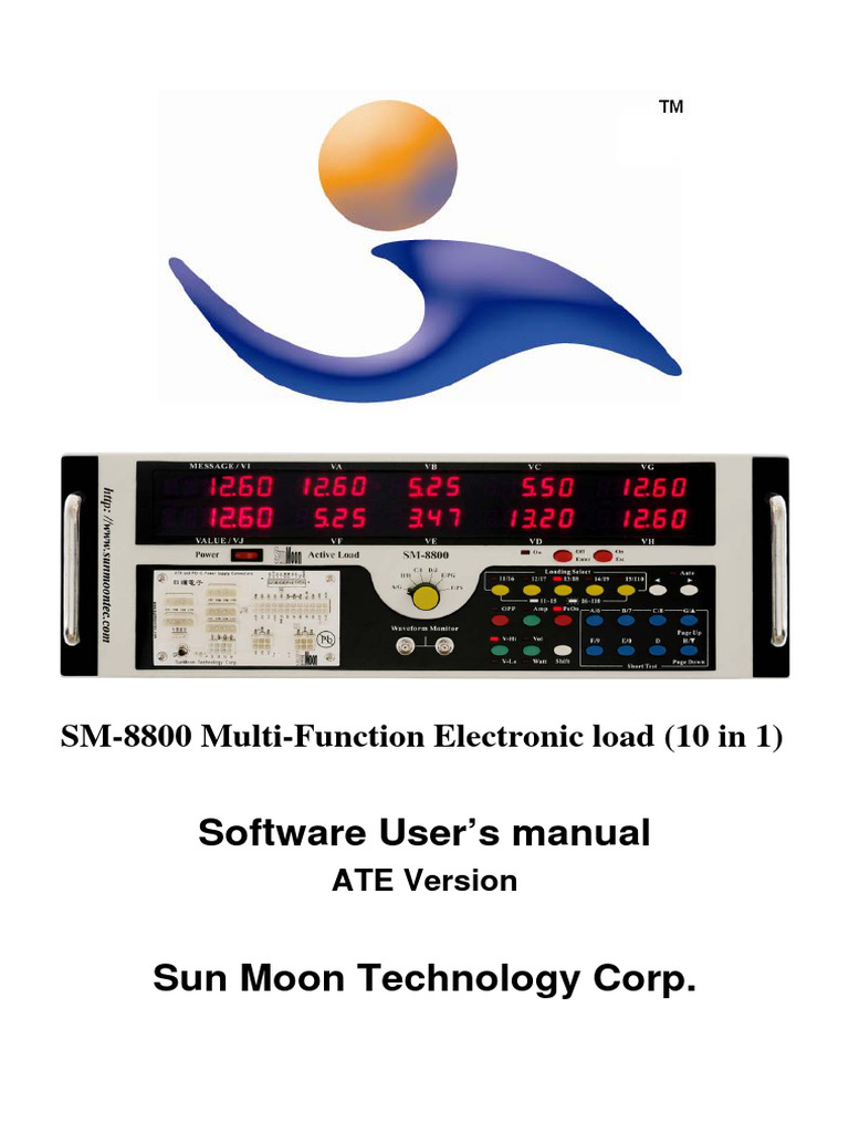 Software User's Manual: SM-8800 Multi-Function Electronic Load (10 in 1) | PDF | Power Supply ...