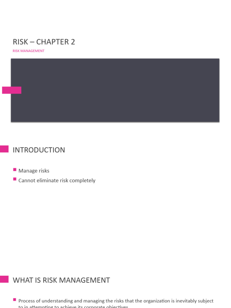 Risk CH 2 SUNLearn | PDF | Risk | Risk Management