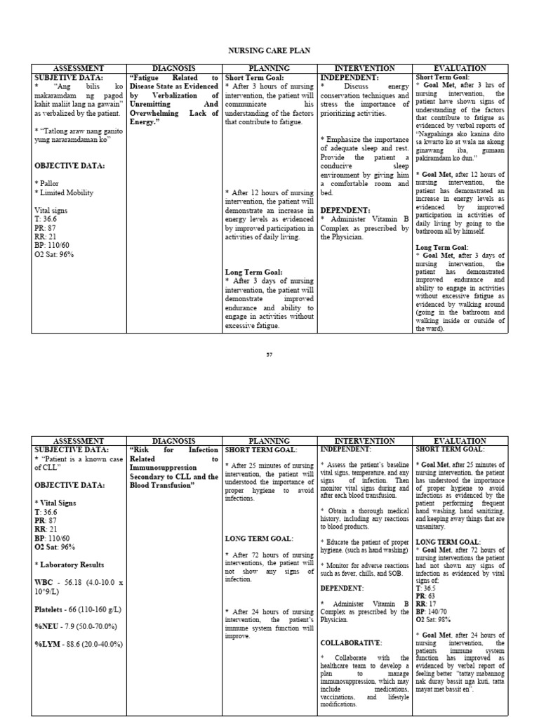 NCP Final | PDF | Blood Transfusion | Nursing