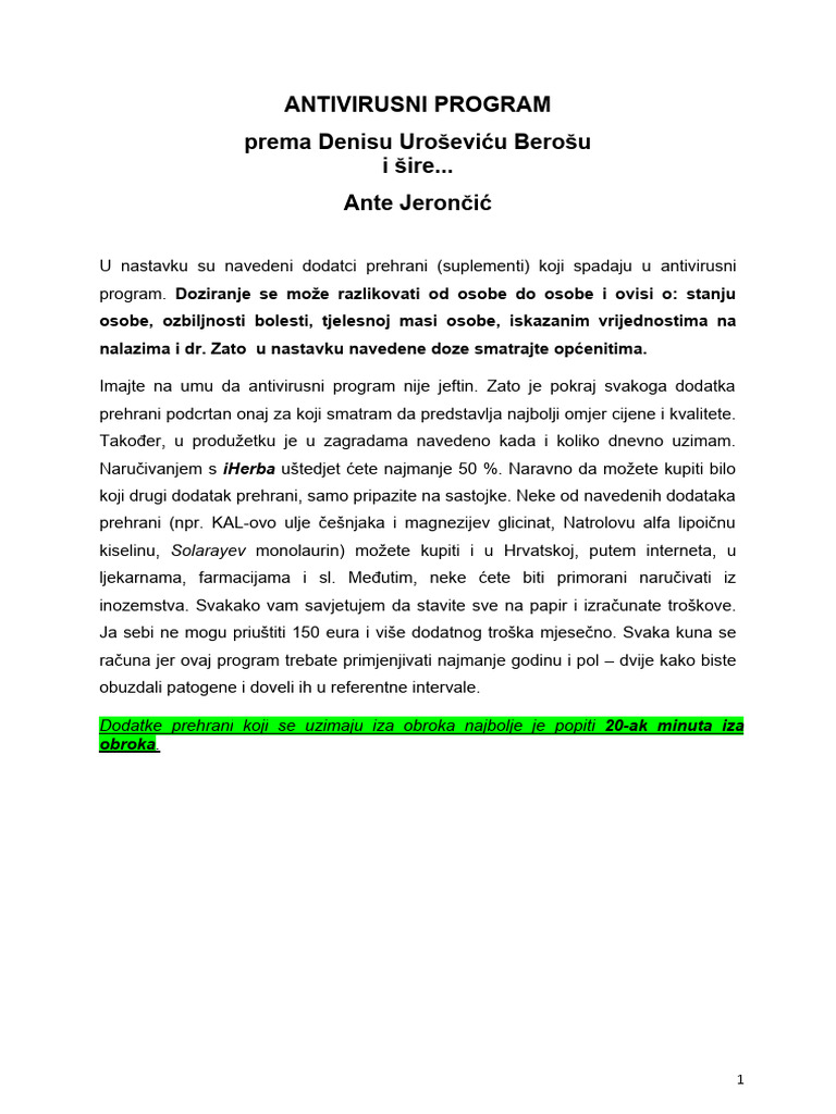 Antivirusni Program - Pa3 | PDF