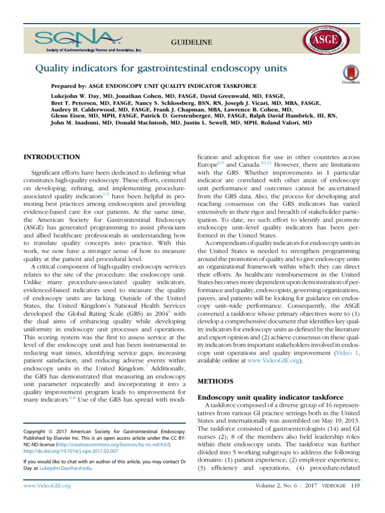 Quality Indicators For Gastrointestinal Endos | PDF | Informed Consent ...