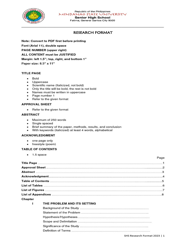Research Format | Download Free PDF | Scientific Method | Methodology