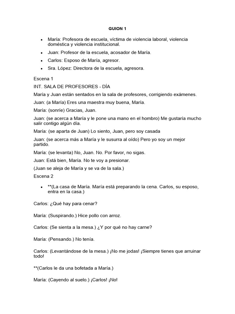 Guion 1 | PDF