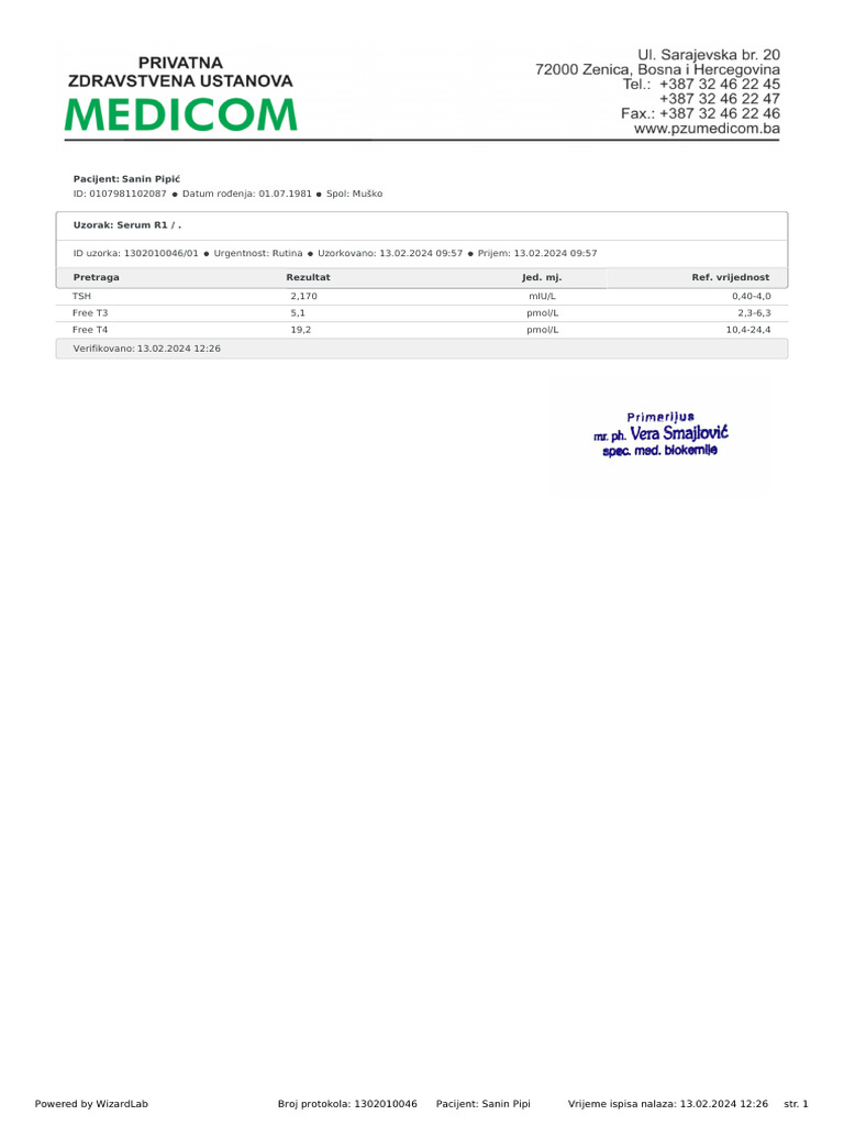 Nalaz 1610577 | PDF