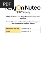 OPITO Rigger Experience Logbook Guide | PDF | Rigging | Occupational ...