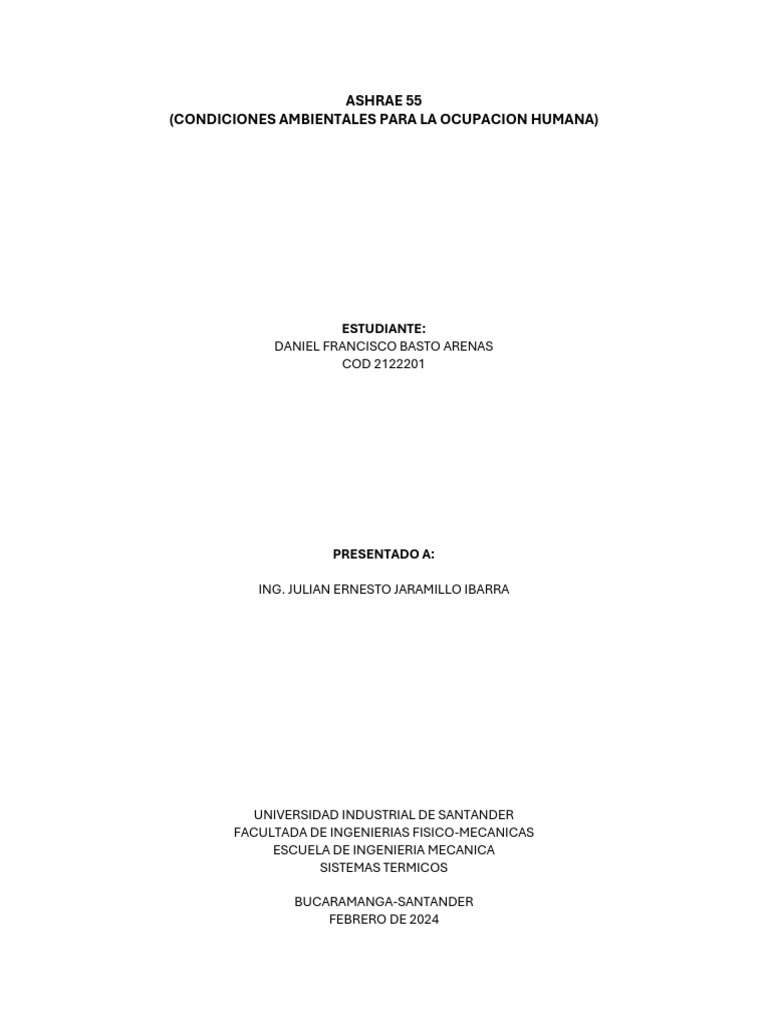 Termicos Ashrae 55 | PDF | Temperatura | Entorno natural