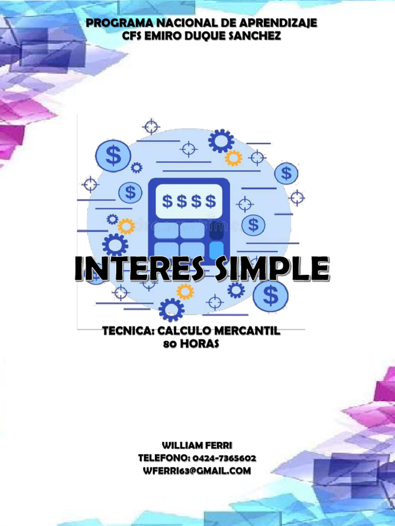 4 Clase Calculo | PDF | Interés | Capital (economía)