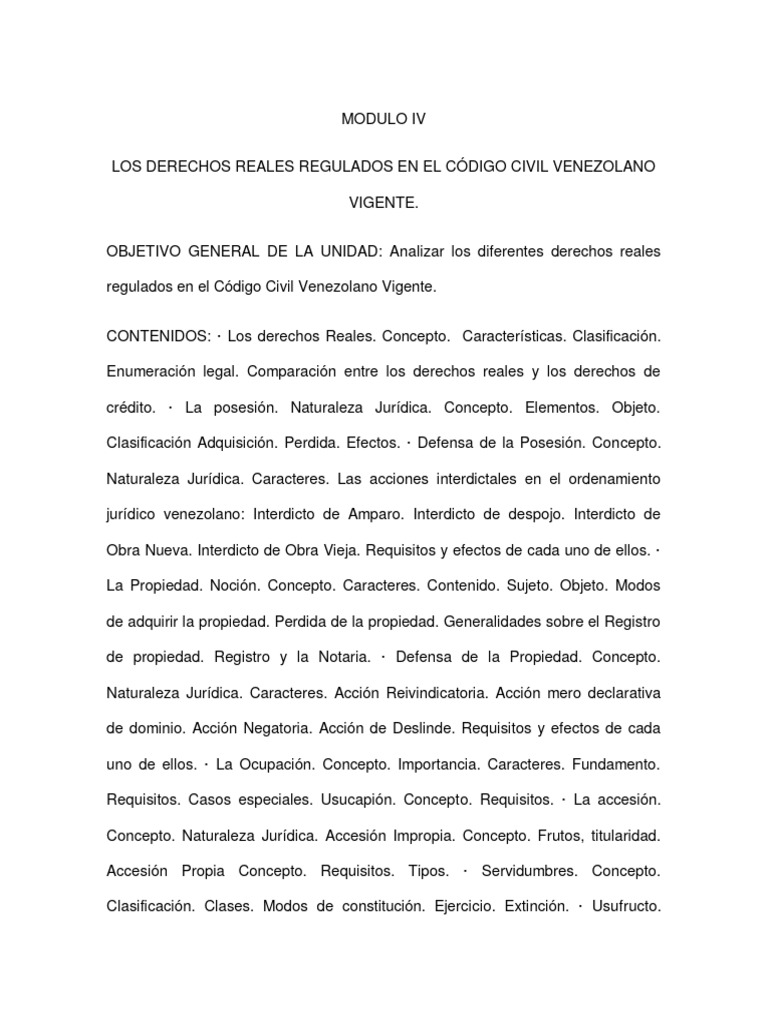 Modulo IV Derecho Civil | PDF