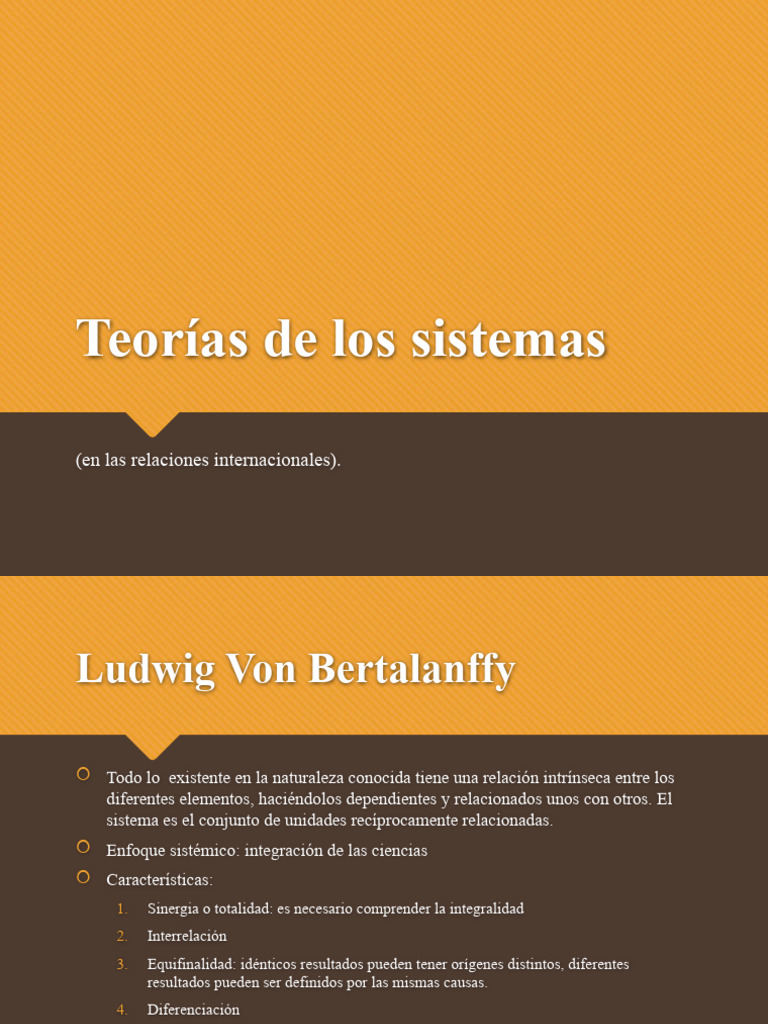10 Teoría de Los Sistemas | PDF | Teoría de sistemas | Sistema