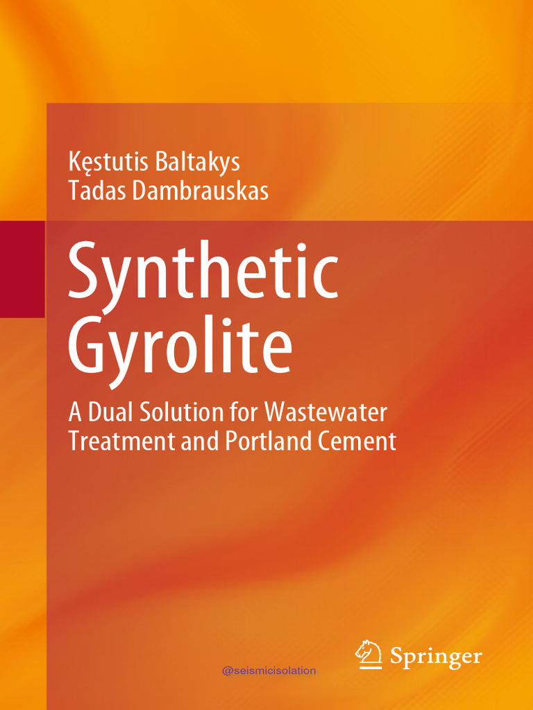 Synthetic Gyrolite A Dual Solution For Wastewater Treatment and | PDF ...