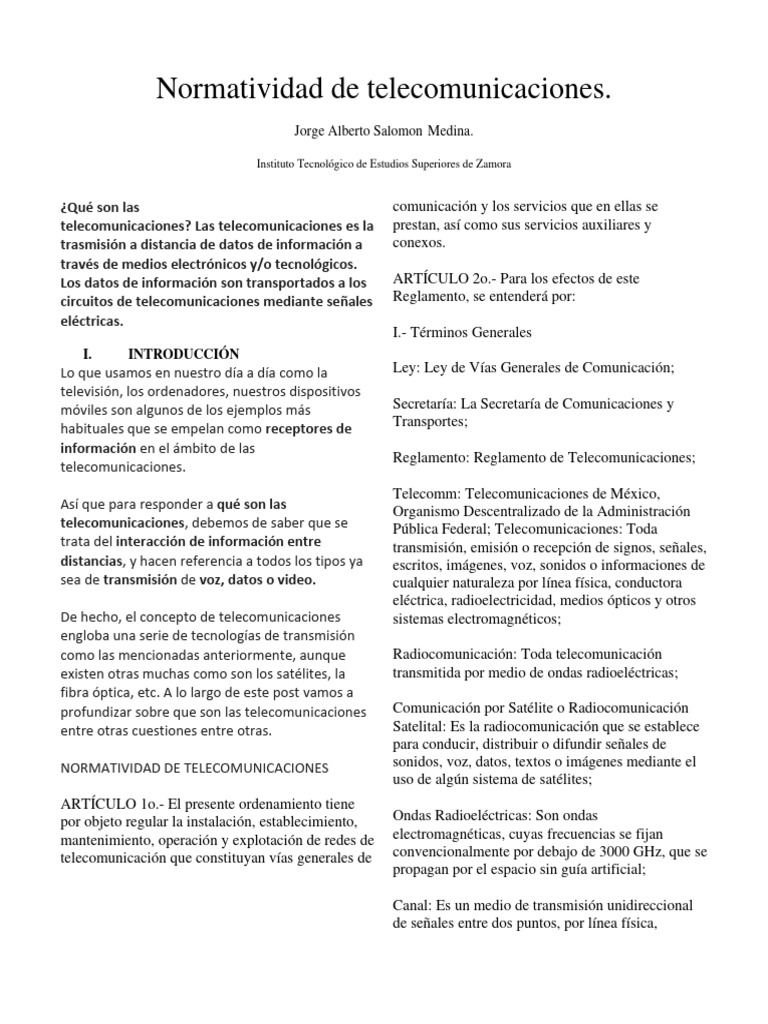 Tele Comunic | PDF | Telecomunicaciones | Radio