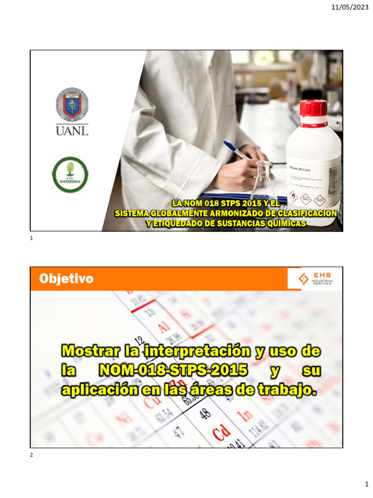 Guía del SGA y NOM-018-STPS-2015 | PDF | Toxicidad | Veneno