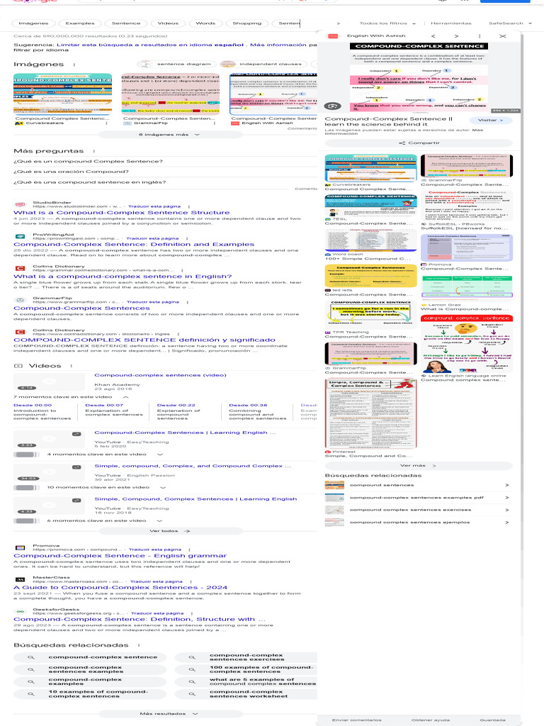 Compound Complex - Buscar Con Google | Download Free PDF | Sentence (Linguistics) | Language ...