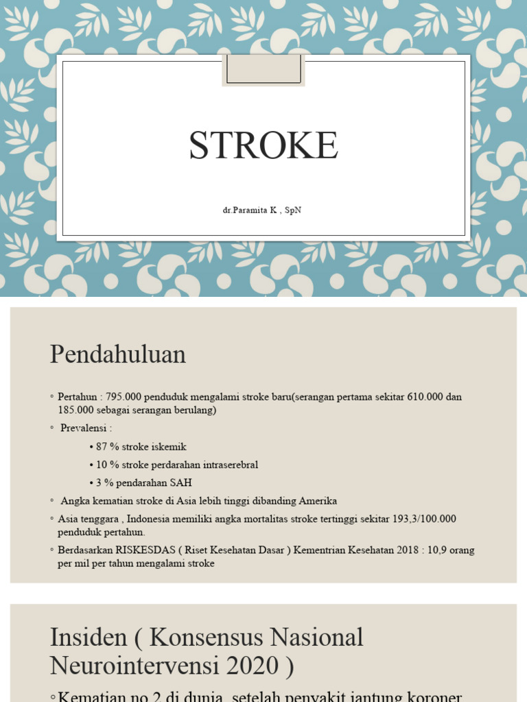Materi Stroke | PDF