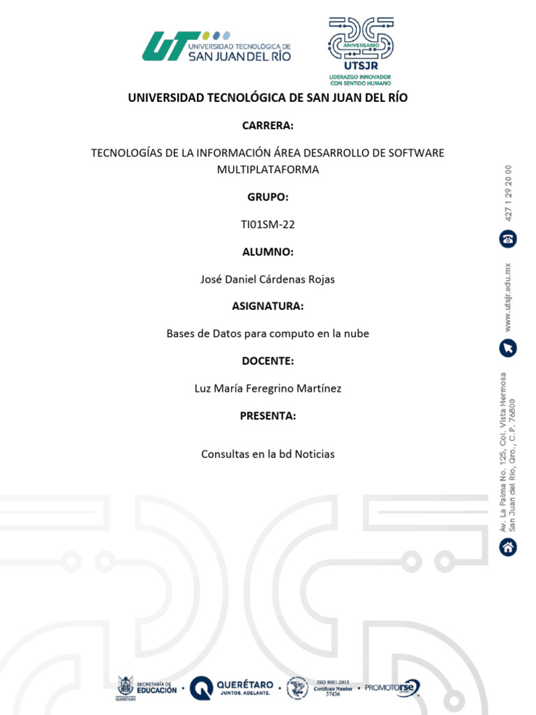 Tabla Comparativa de SGDB SQL, NoSQL y NeSQL | PDF | No Sql | Base de ...