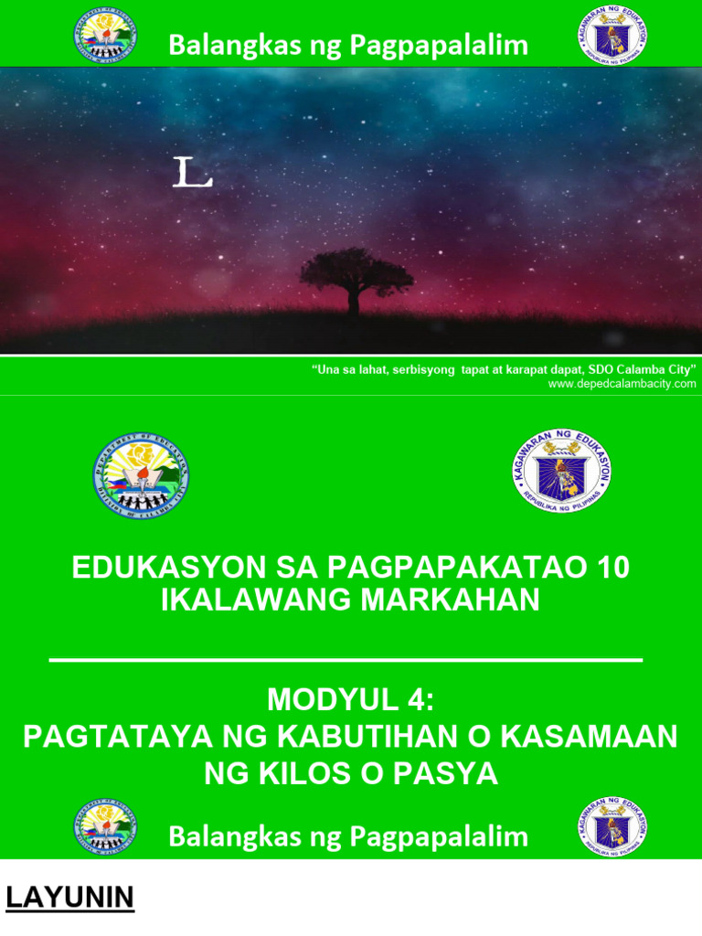 Q2 Modyul 4 Pagtataya NG Kabutihan at Kasamaan NG Kilos o Pasya | PDF