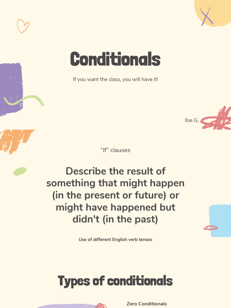 Conditionals 0-1-2 | PDF | Linguistic Morphology | Language Mechanics