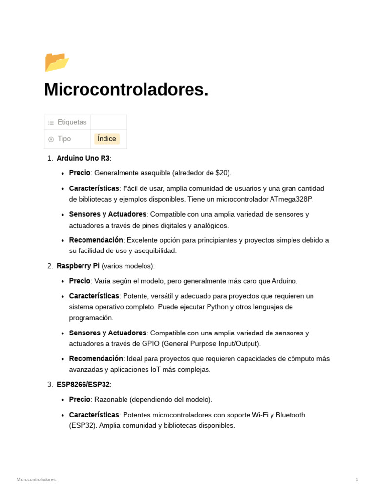 Microcontroladores | PDF | Raspberry Pi | Microcontrolador