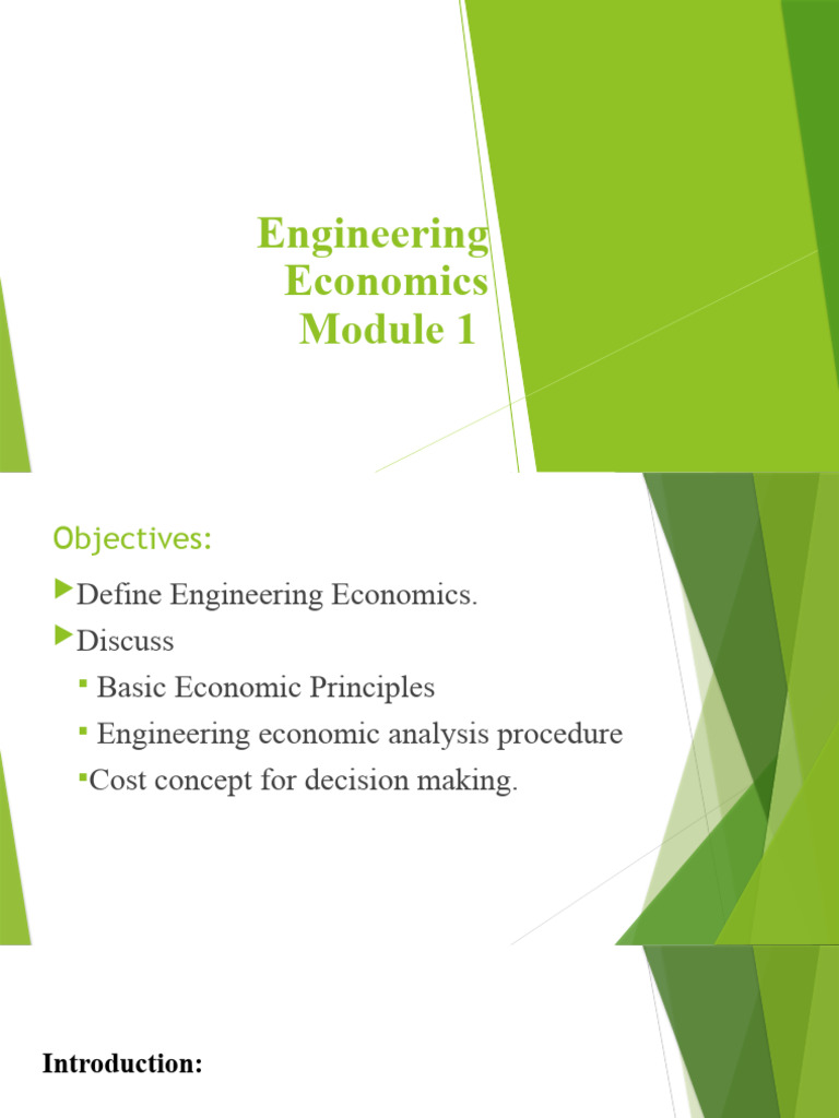 Engineering Economics for Engineers | PDF | Economics | Cost