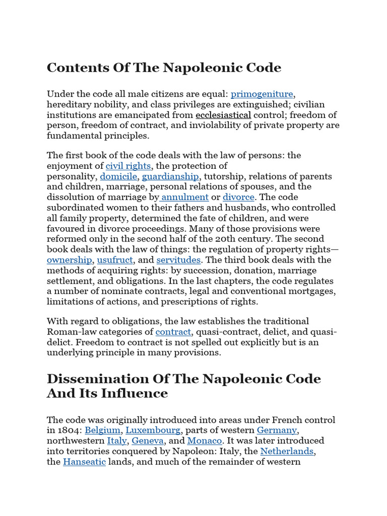 Napolionic | PDF | Civil Law (Legal System) | Divorce