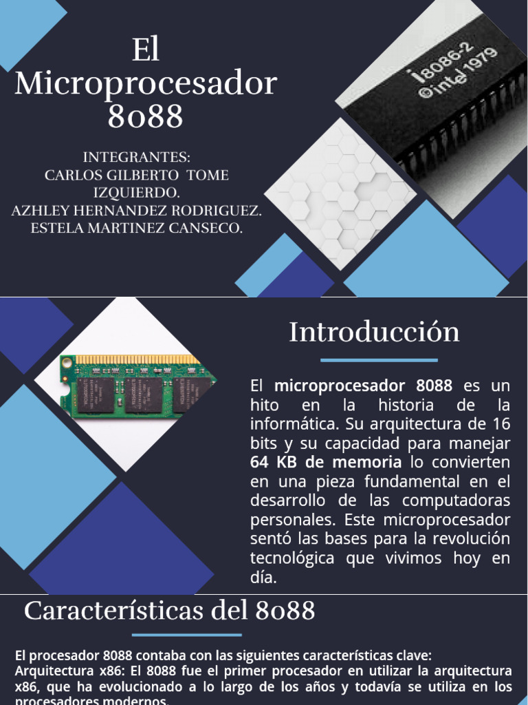 Microprocesador 8088 | PDF