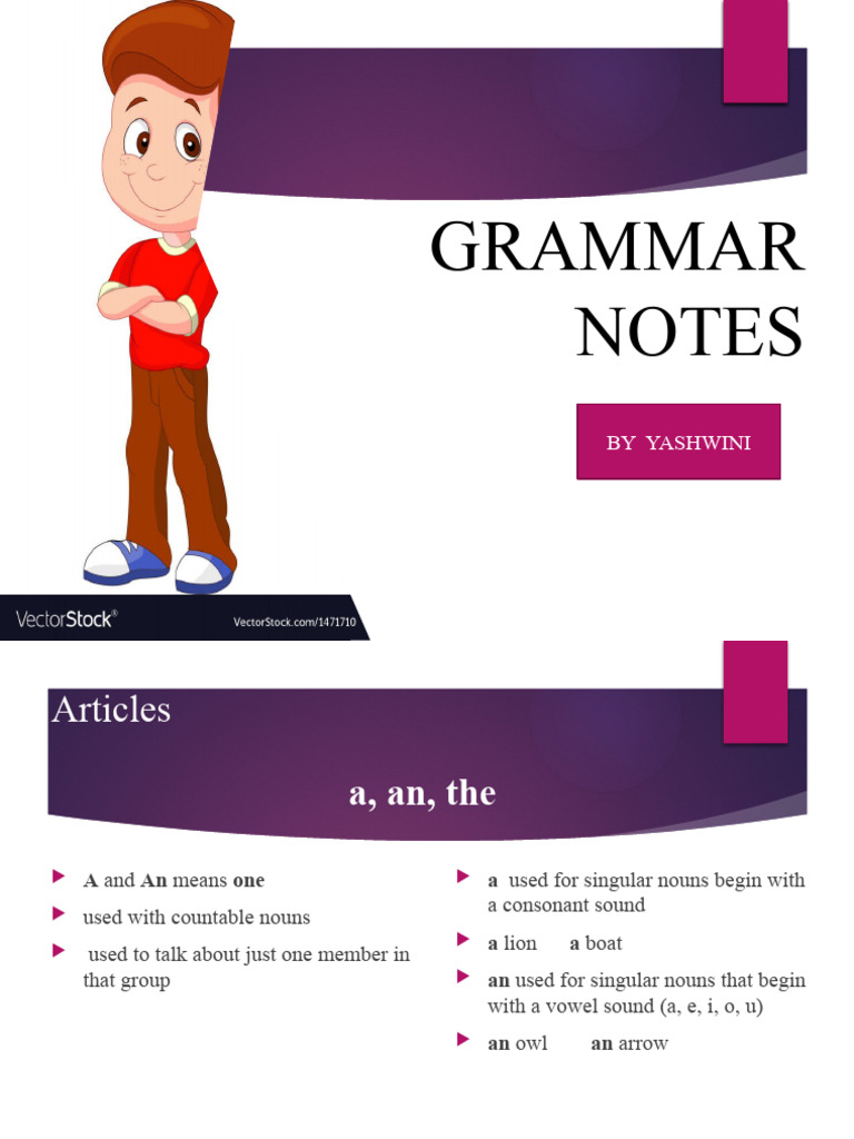 Grammar Notes | PDF | Plural | Grammatical Number