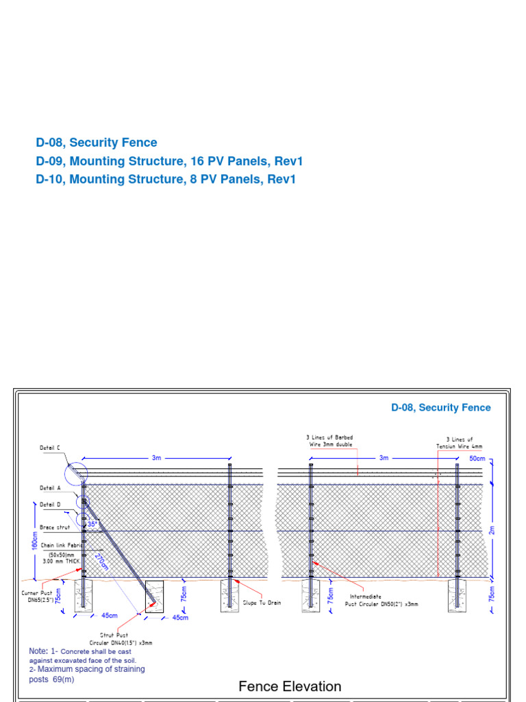 Security Fence Design Specifications | PDF | Industrial Processes ...