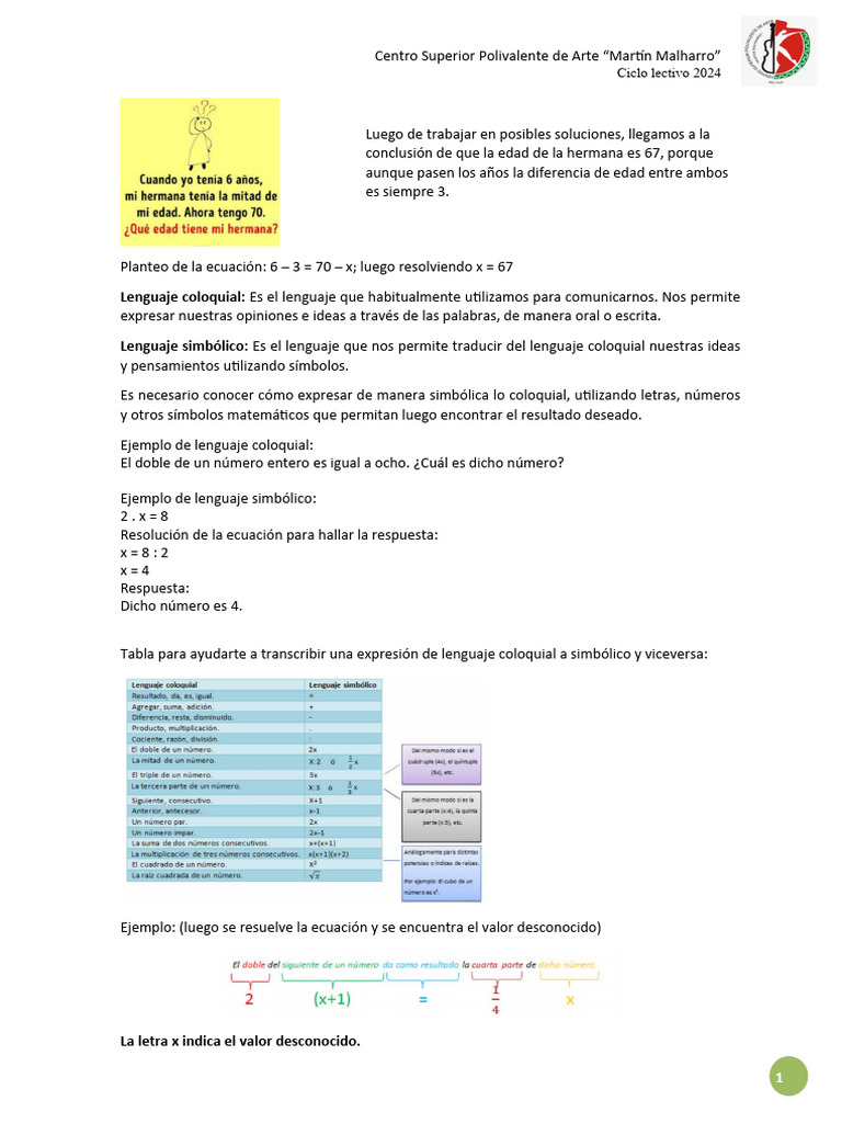 Lenguaje Simb y Coloquial | PDF | Artes del Lenguaje y Comunicación