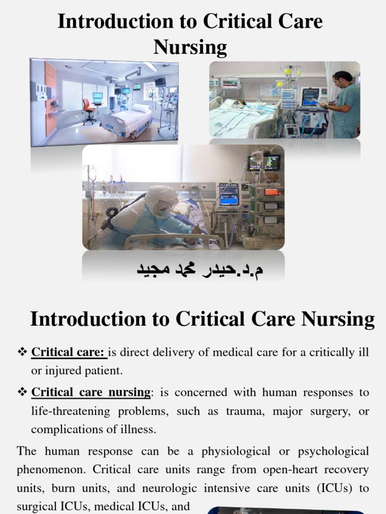 Overview of Critical Care Nursing | PDF | Nursing | Intensive Care Medicine