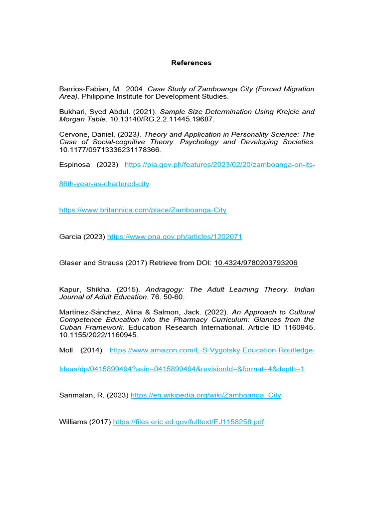 References Final | PDF | Teachers | Pedagogy