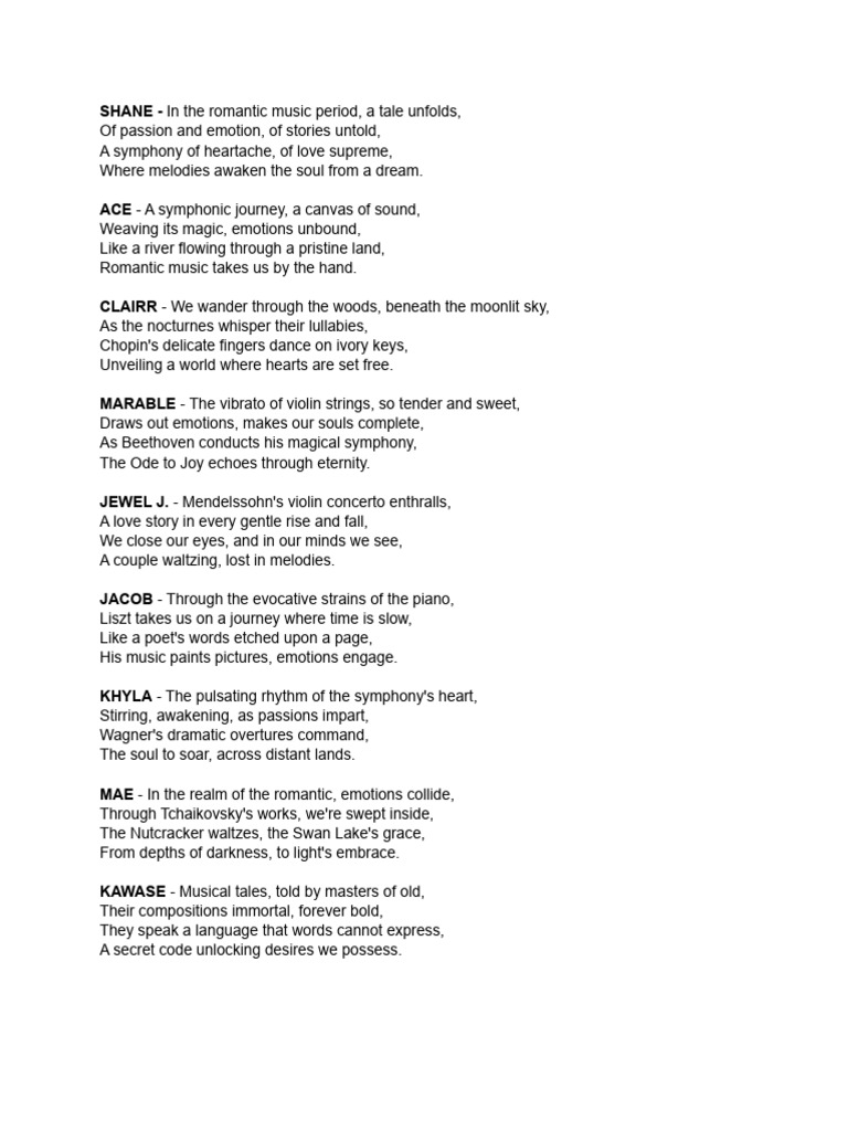 POEM | PDF | Romantic Music | Symphony