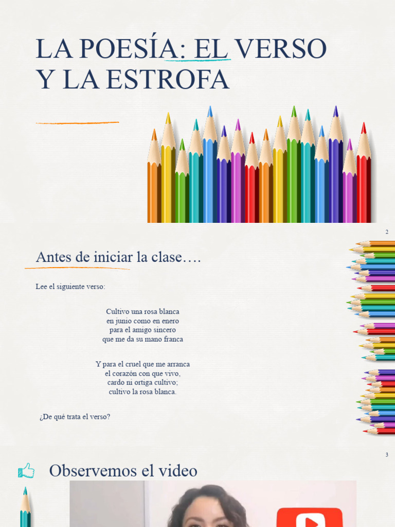 1 El Verso y La Estrofa | PDF | Poesía | Narración