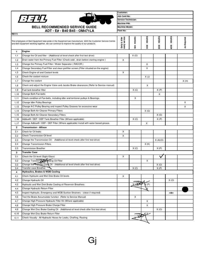 Adt e b40 b45 RSG Rev 5 | PDF | Belt (Mechanical) | Axle